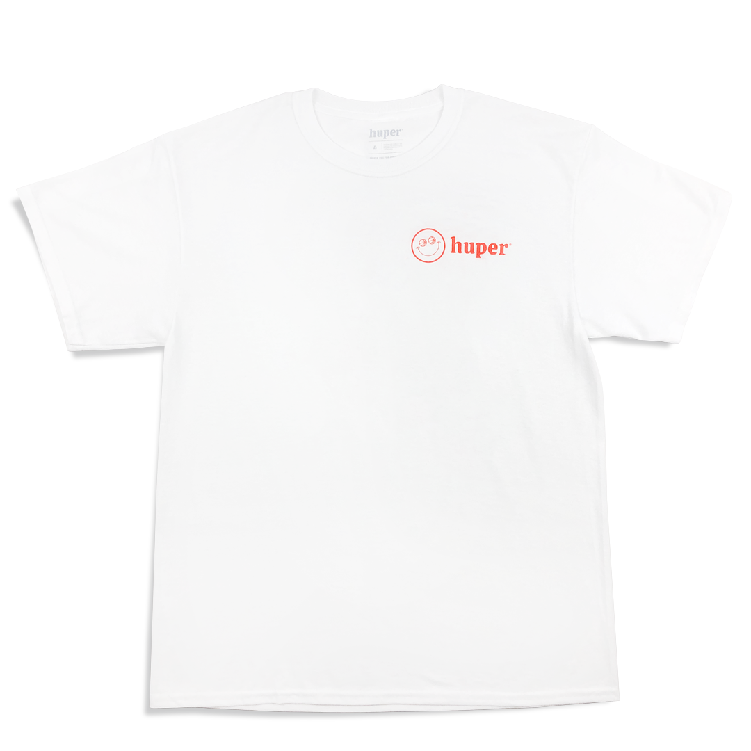 Happy Huper Tee - White – Huper Brand